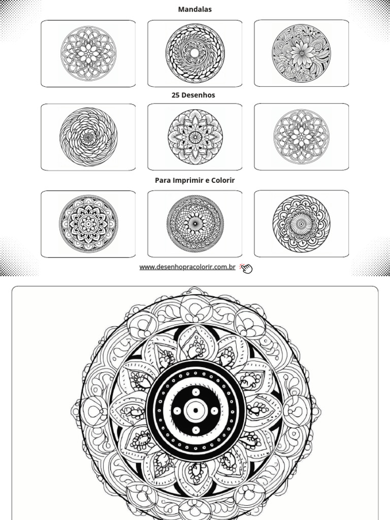 25 Mandalas para Imprimir y Colorear | PDF