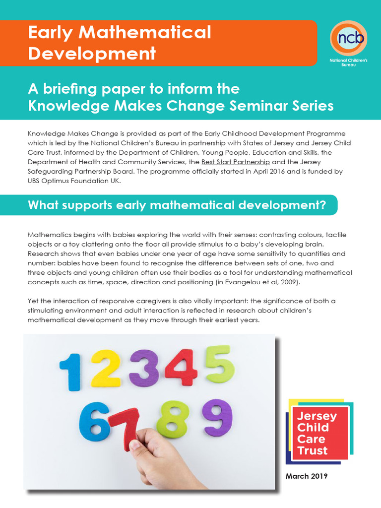 What Supports Early Mathematical Development | PDF | Mathematics | Learning