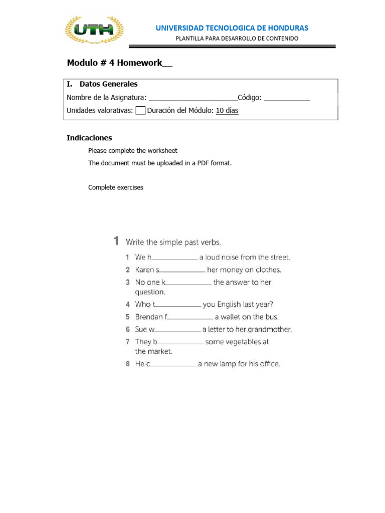 Module 4 Homework English 2 | PDF