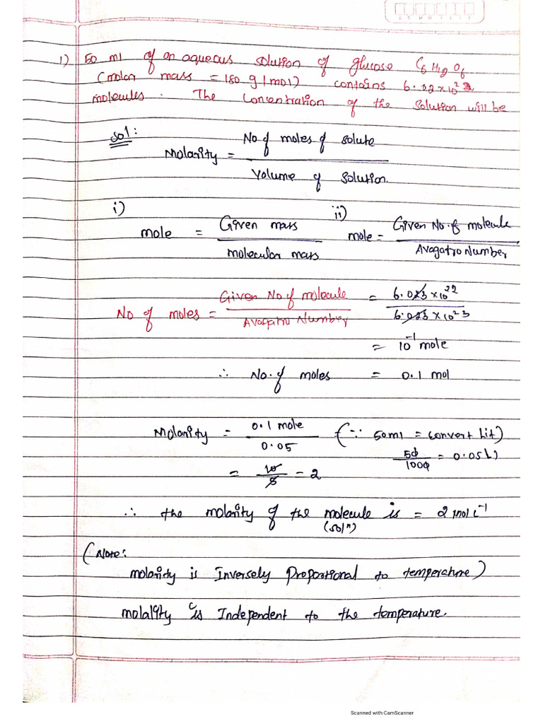 Solution Type-1 Numericals | PDF