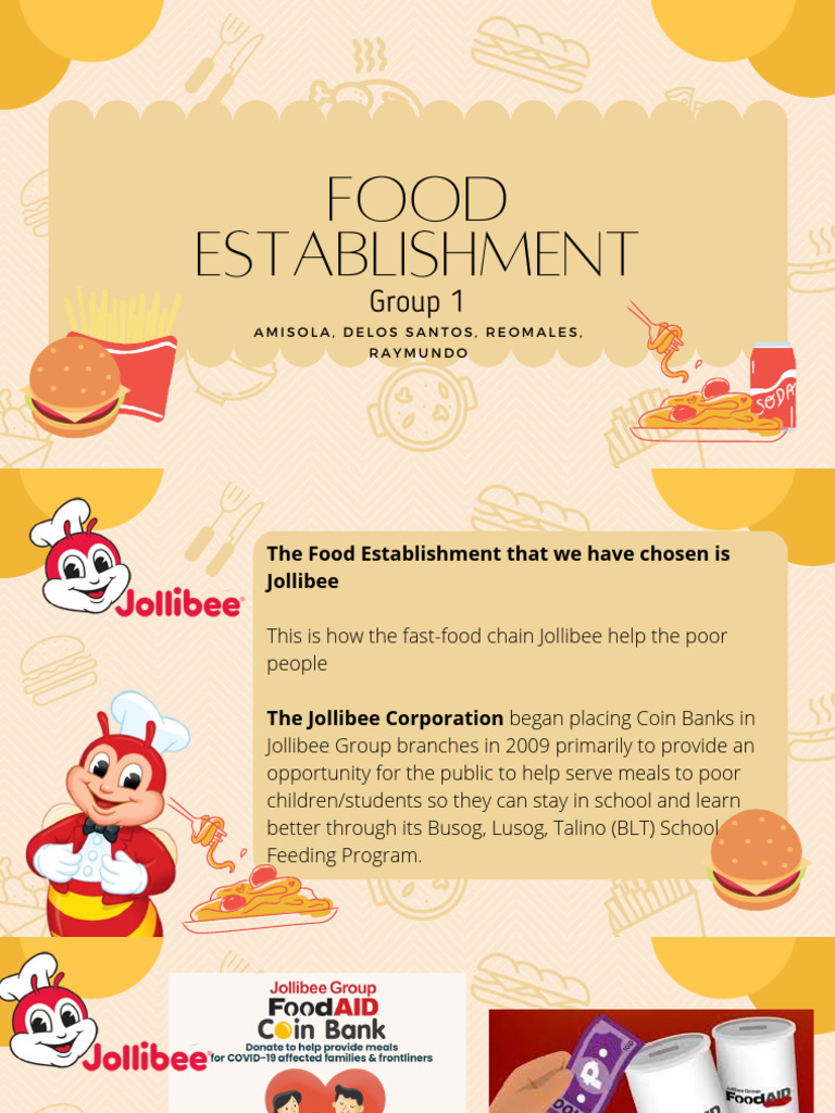 Group 1 Food Establishment | PDF