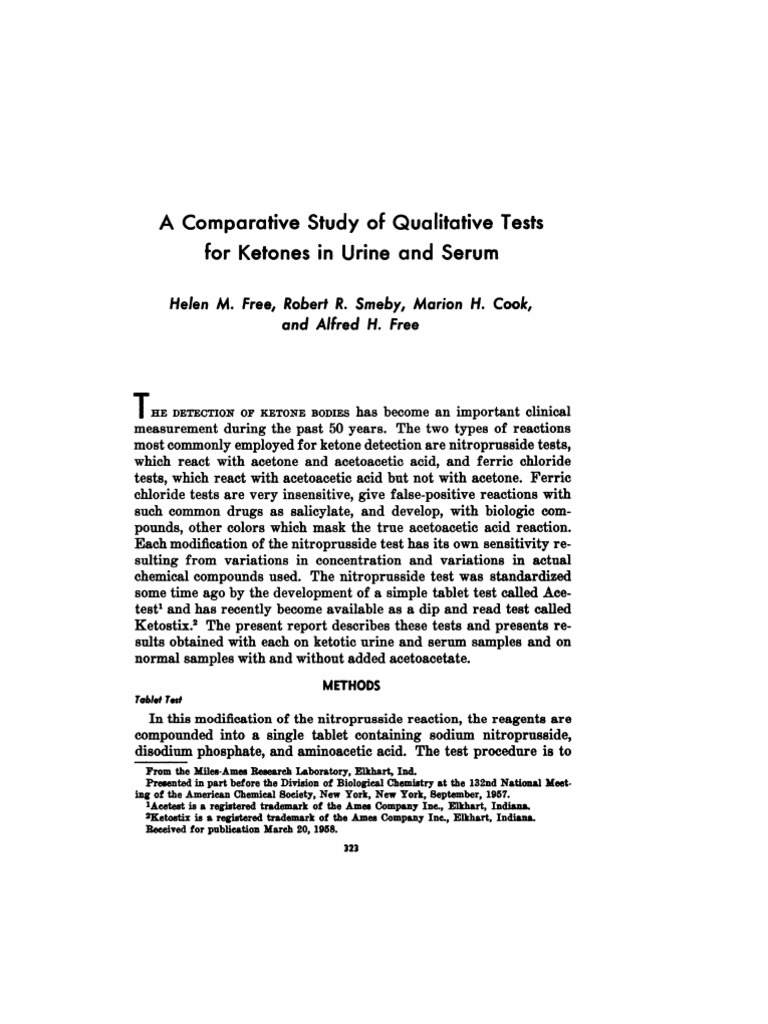 Rothera Test Jurnal | Download Free PDF | Blood Plasma | Chemical Compounds