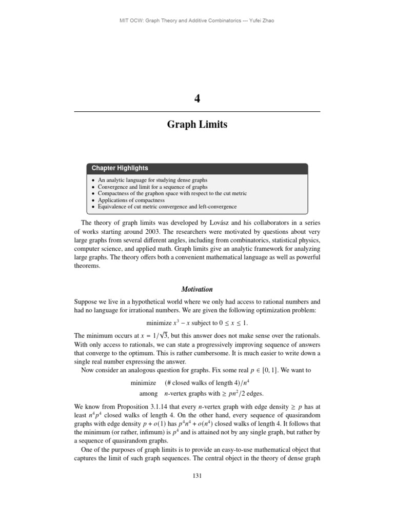 mit18_225_f23_lec13-16 | PDF | Limit (Mathematics) | Vertex (Graph Theory)