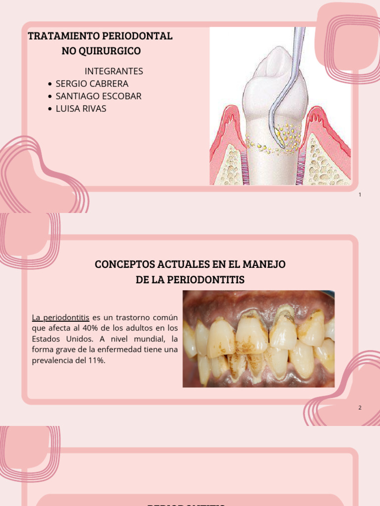 Tratamiento Periodontal No Quirurgico | PDF | Biología | Enfermedades y trastornos