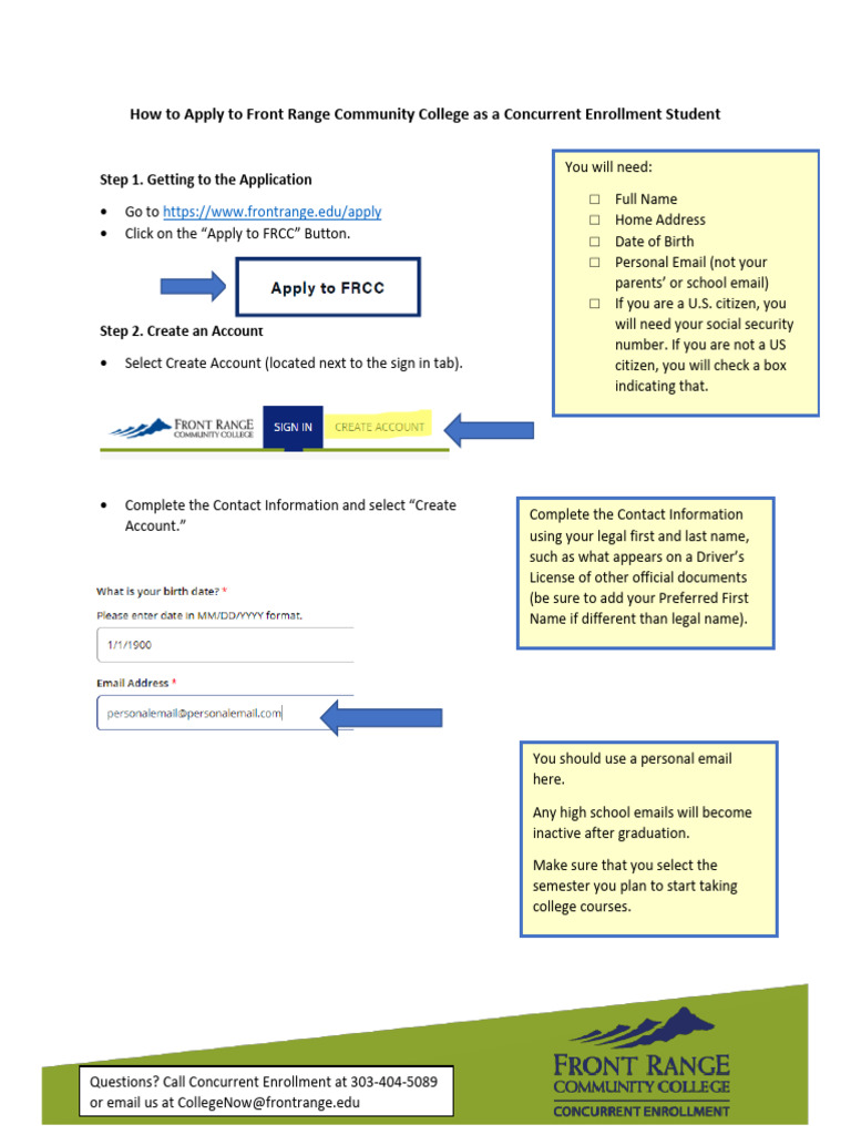 HowToApply - Concurrent Enrollment 2 | PDF