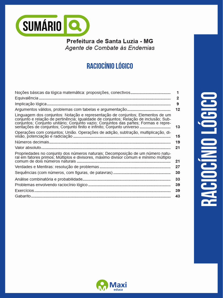 02 Apostila Versao Digital Raciocinio Logico 072 894 534-76-1694186845 | PDF | Número racional ...