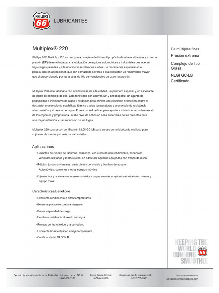 Multiplex 220 | PDF | Rodamiento (Mecánico) | Ingeniería mecánica