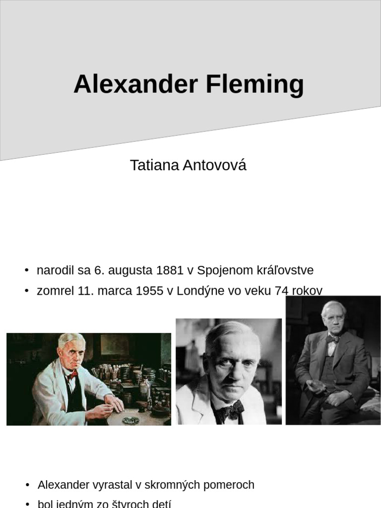 Alexander Fleming | PDF