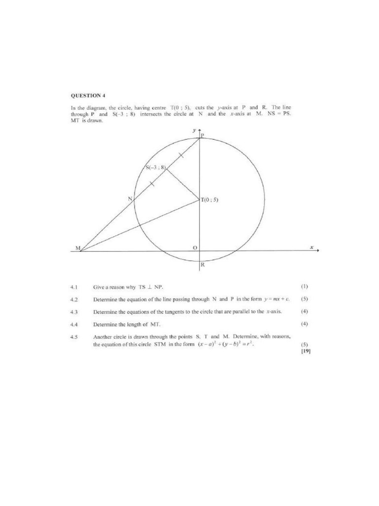 Circcle Geometry - Circle Not Centred at Origin | PDF
