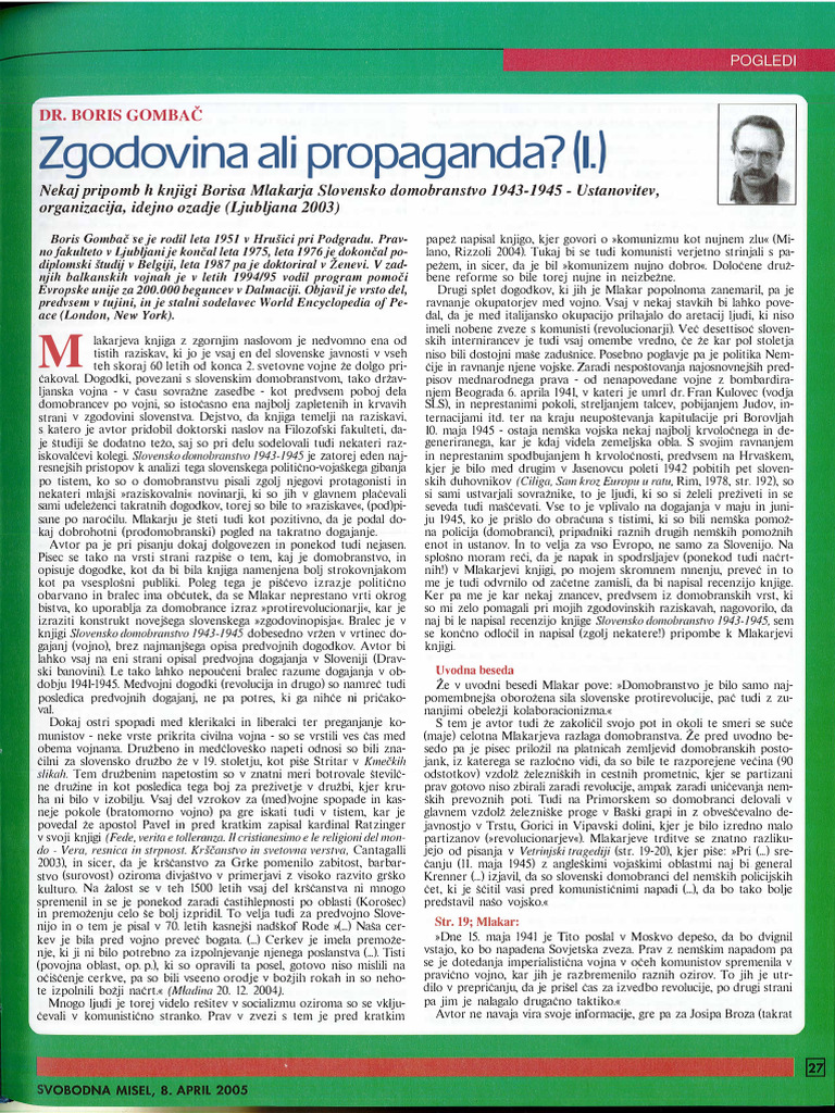 Gombac Boris Domobranstvo 2005 | PDF