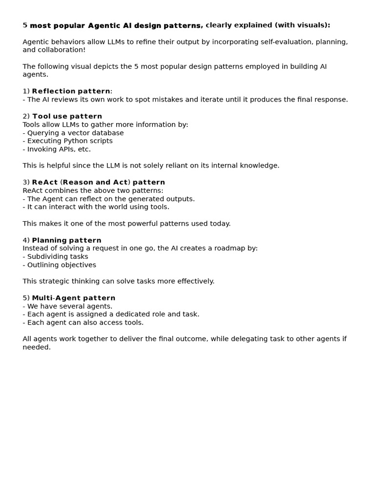 Agentic AI Design Patterns | PDF | Information Retrieval | Artificial ...