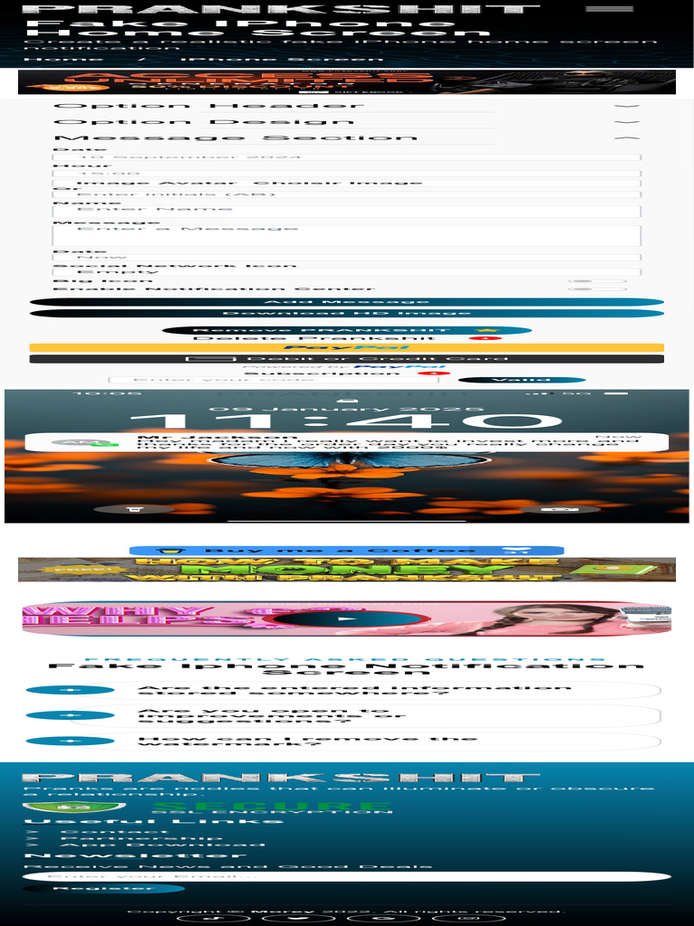 Fake Iphone Lock Screen Generator | PDF