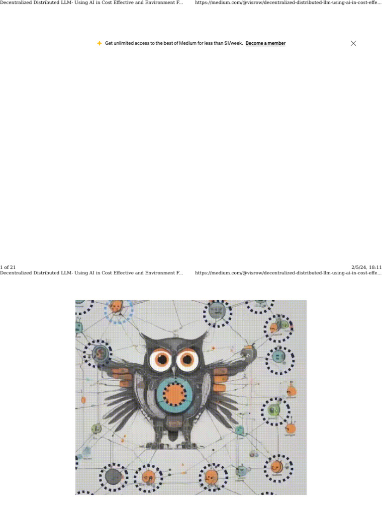 Decentralized Distributed LLM - Using AI in Cost Effective and Environment Friendly Way by ...