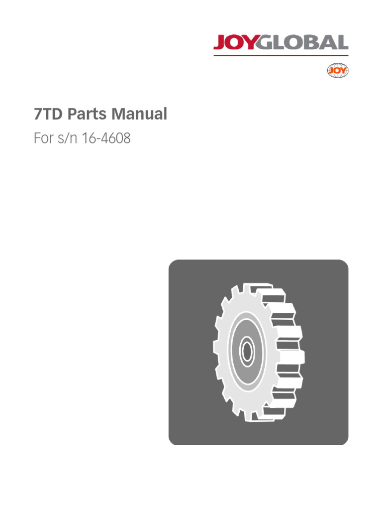 Manual de Piezas 7TD Minero Diesel | PDF | Eje | Tecnología de vehículos