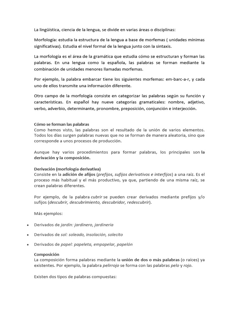 Clase Disciplinas Linguisticas Let 113 | PDF | Asunto (gramática) | Predicado (Gramática)