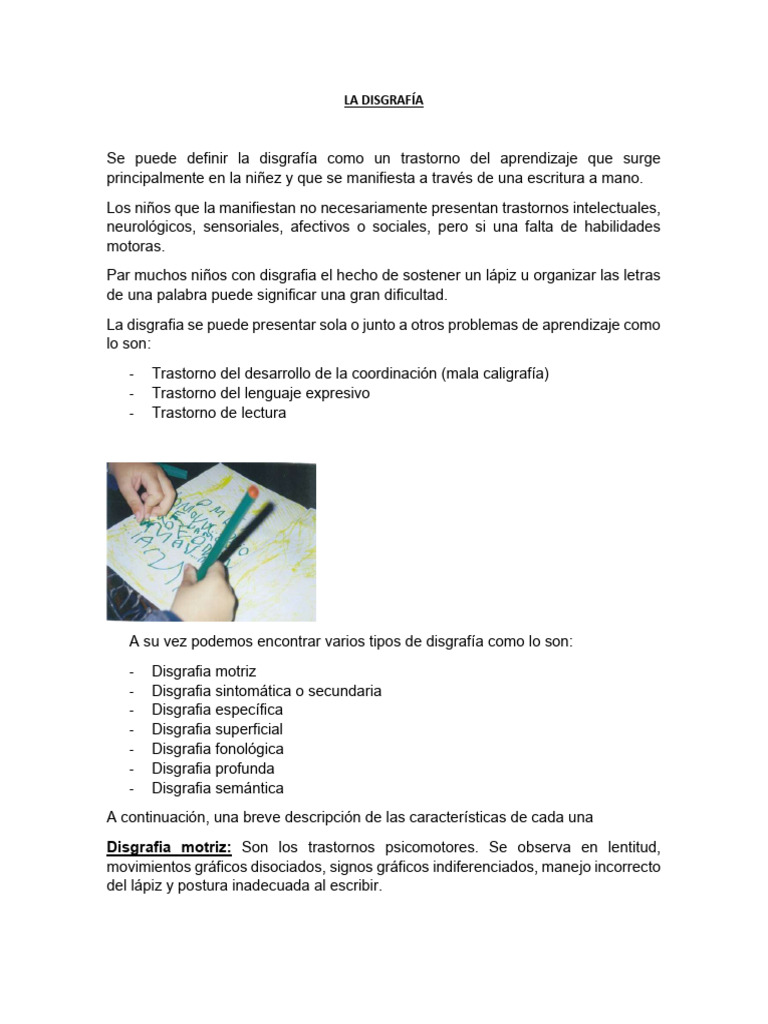 DISGRAFIA | PDF