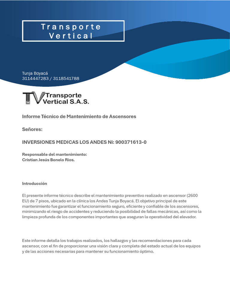 Informe EU | PDF | Ascensor