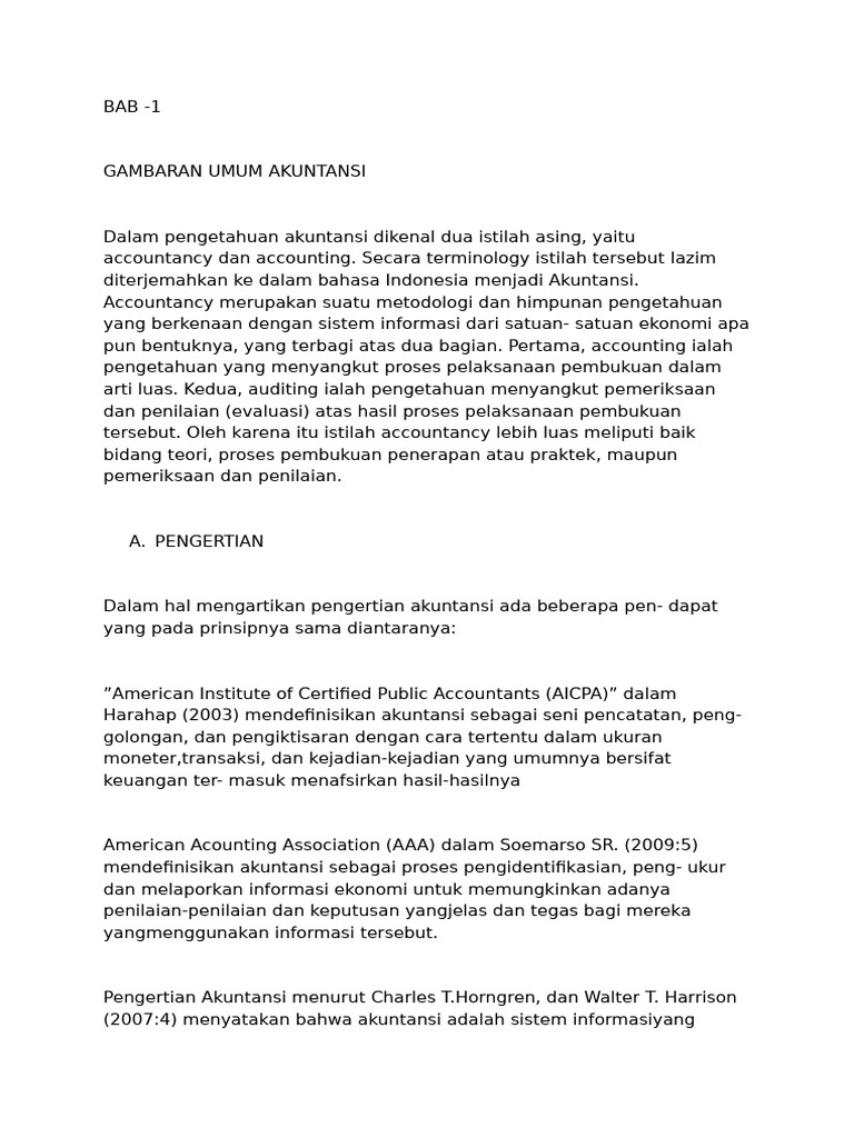 Gambaran umum akuntansi | PDF