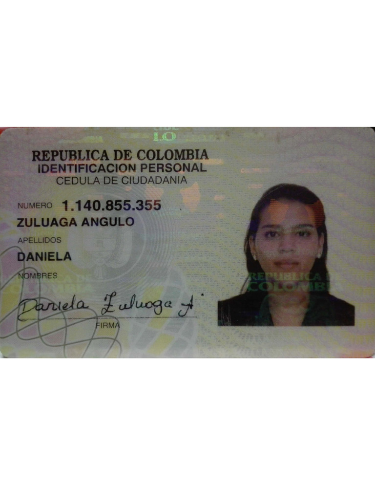 2 Cedula - DANIELA ZULUAGA ANGU | PDF