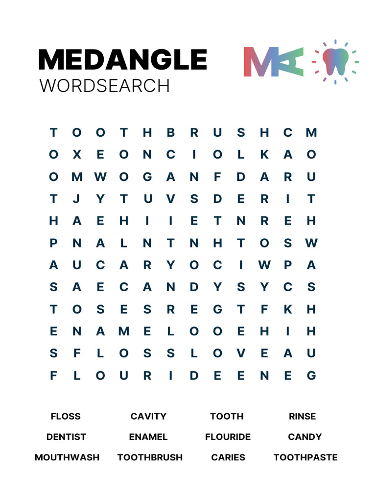 Dental Wordsearch | PDF