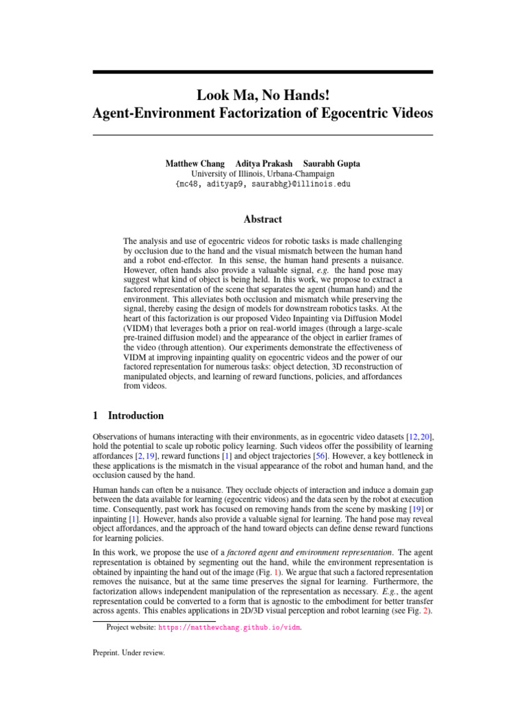Look Ma, No Hands! | PDF | Image Segmentation | Video Look Ma, No Hands! | PDF | Image Segmentation | Video