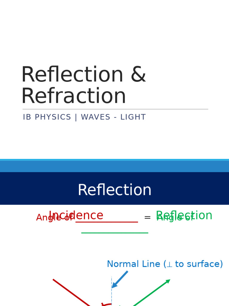 waves-8-reflection-and-refraction | PDF | Reflection (Physics) | Refraction waves-8-reflection-and-refraction | PDF | Reflection (Physics) | Refraction