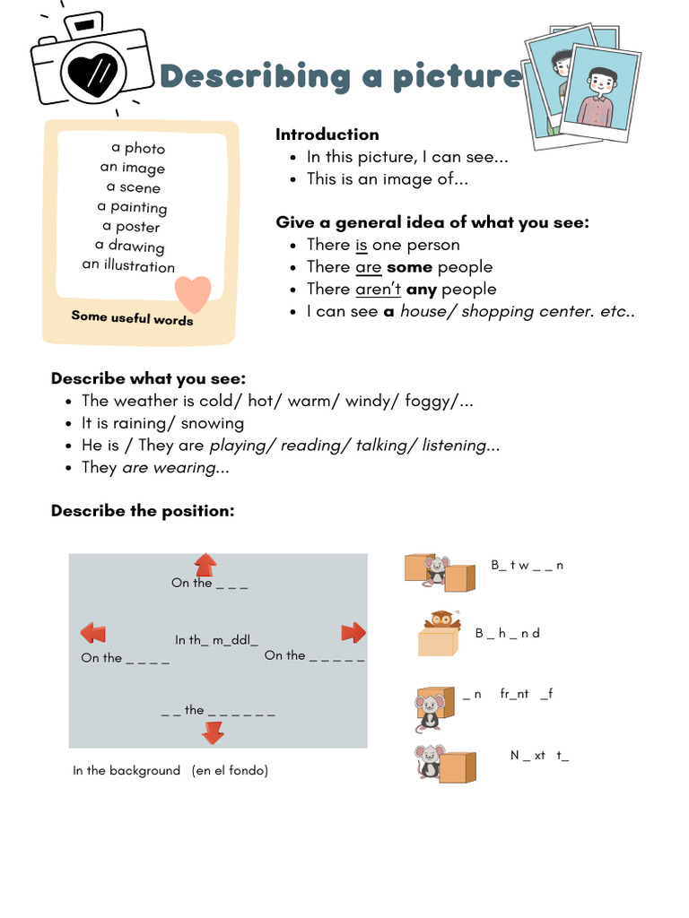 How to Describe a Picture | PDF