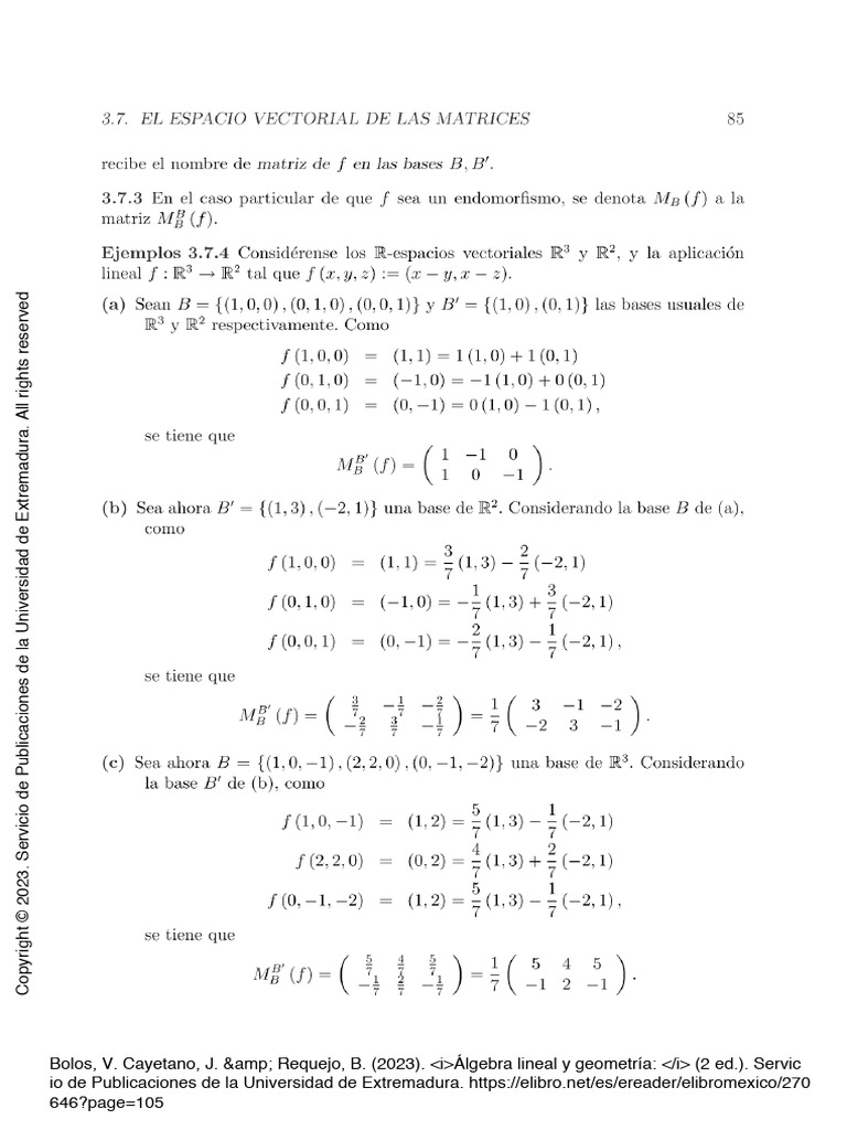 S2 Espacio de Matrices | PDF