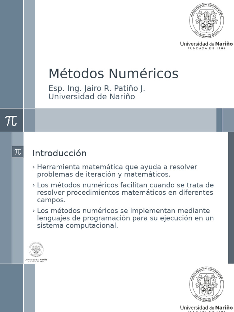 Métodos Numéricos y Teoría del Error | PDF | Exactitud y precisión ...