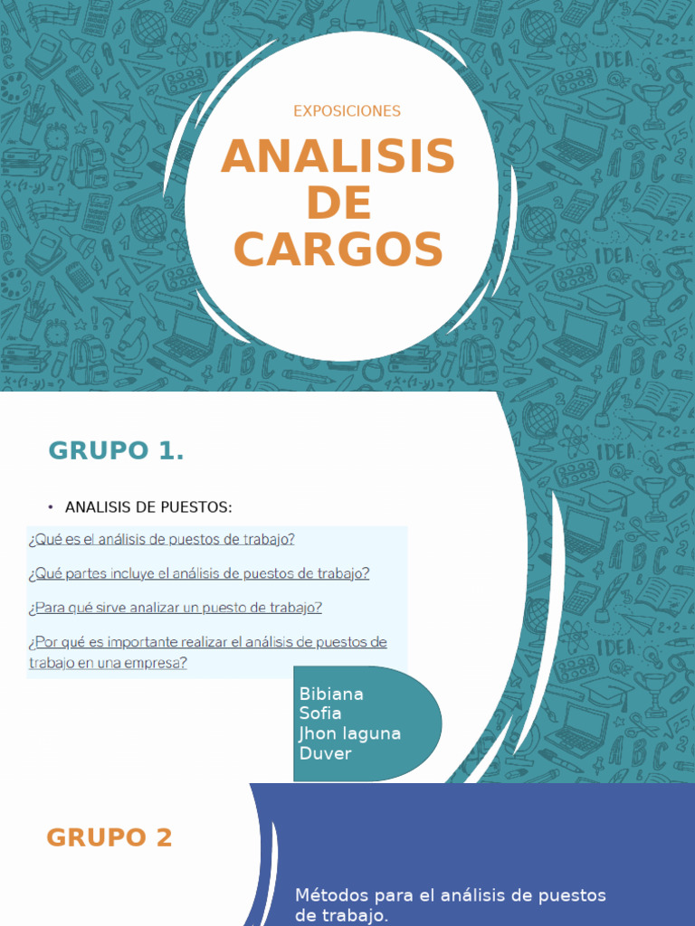 ANALISIS de CARGOS-Organizacion de Exposiciones | PDF
