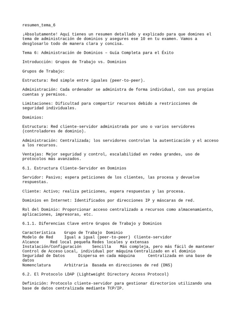 Guía de Administración de Dominios | PDF | Directorio Activo | Informática