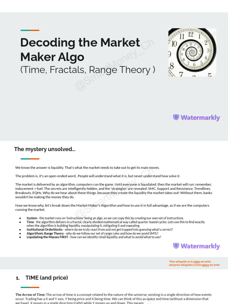 Decoding Market Maker (Time) | PDF