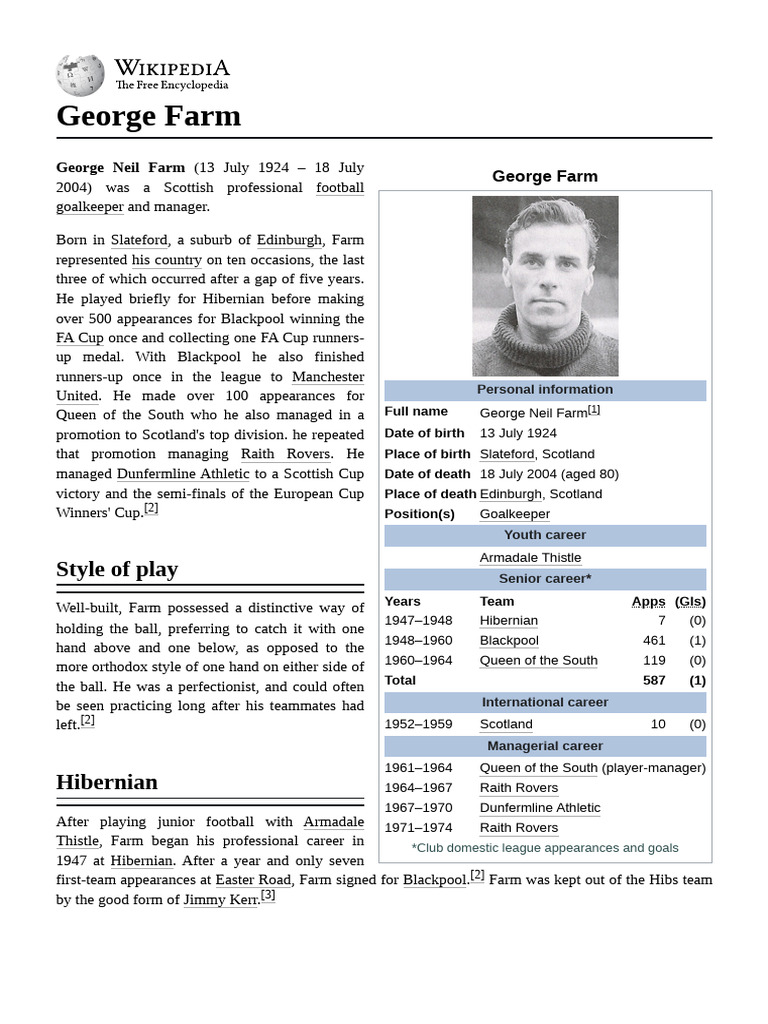George_Farm | PDF | Association Football | Association Football Clubs