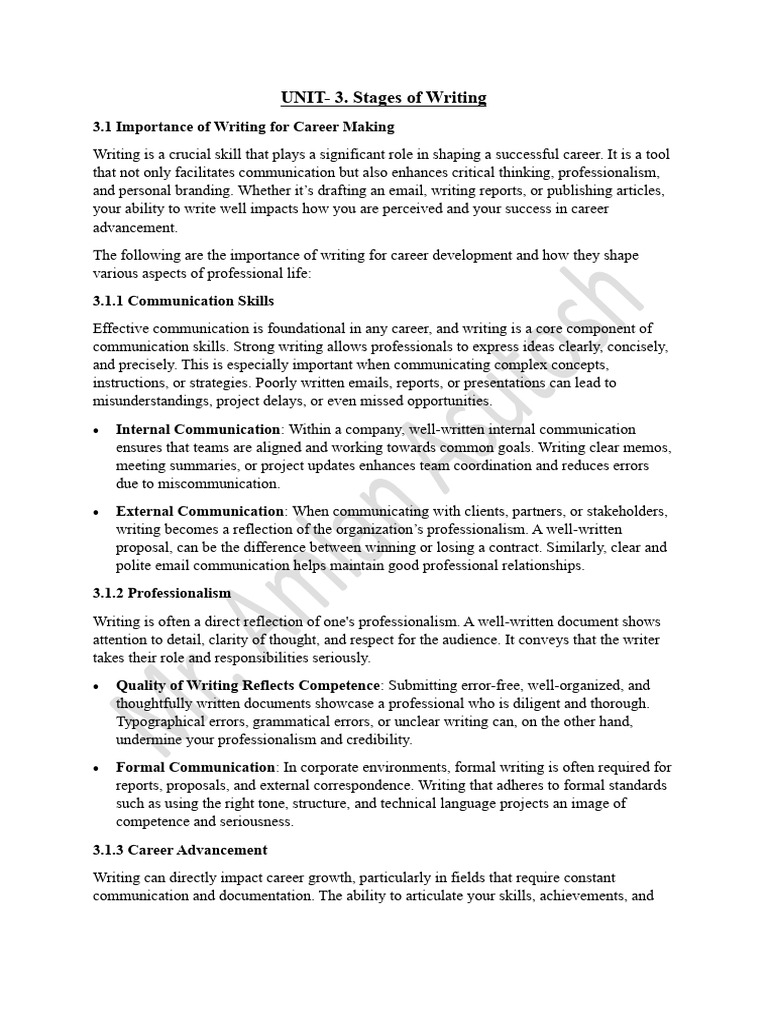 3rd Sem - Unit 3 - Mr. Amlan Asutosh | PDF | Proofreading | Thought