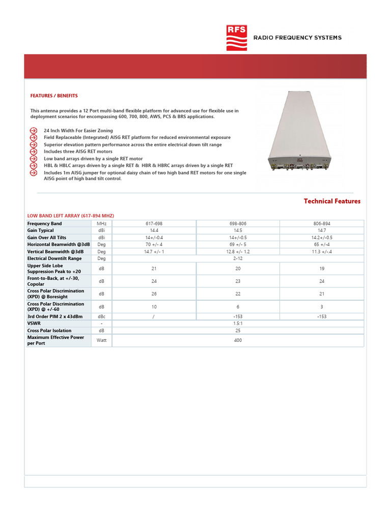 Apxvaa4l18 - 43 U Na20 | PDF | Antenna (Radio) | Electronics