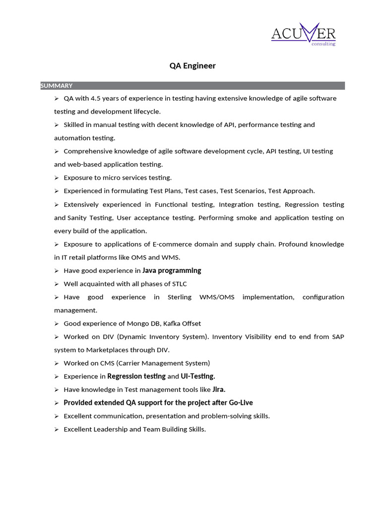 Kratika Sharma QA Engineer | PDF | Software Development | Information Technology