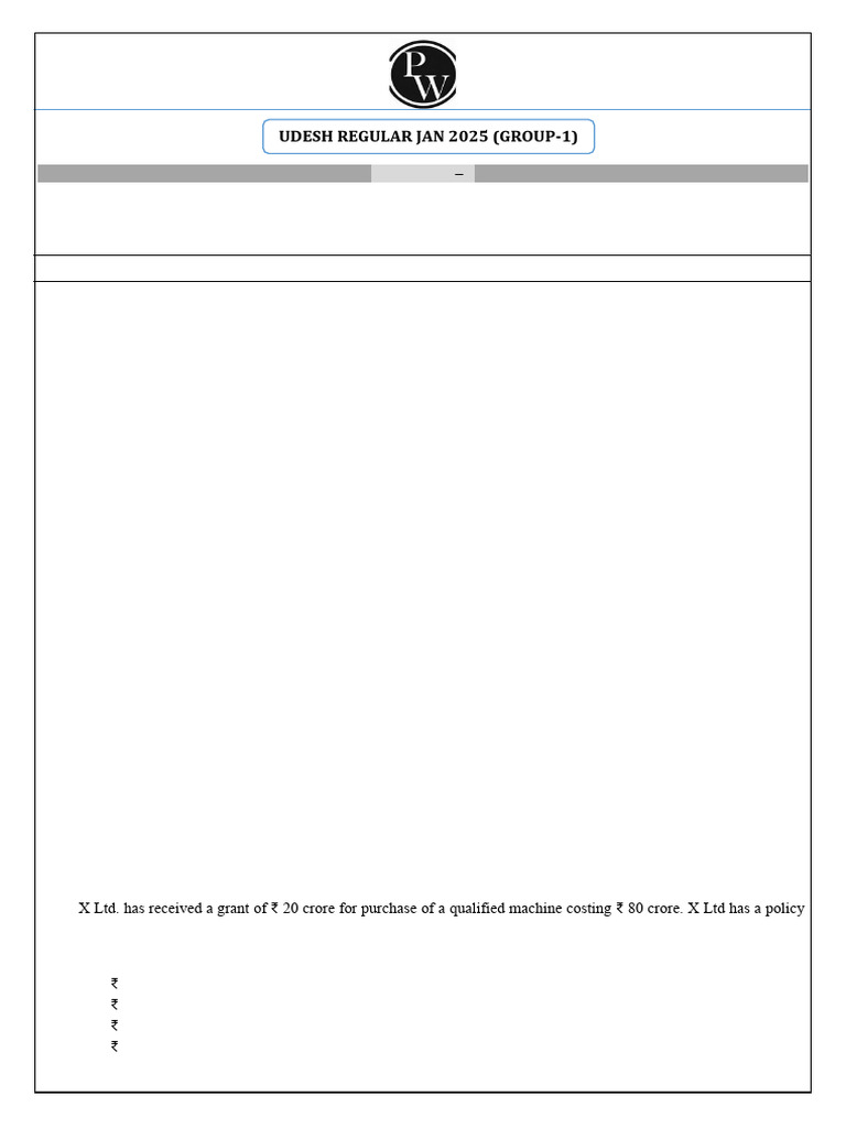 Master Test Series Paper 1 (Advanced Accounting) PDF | PDF ...