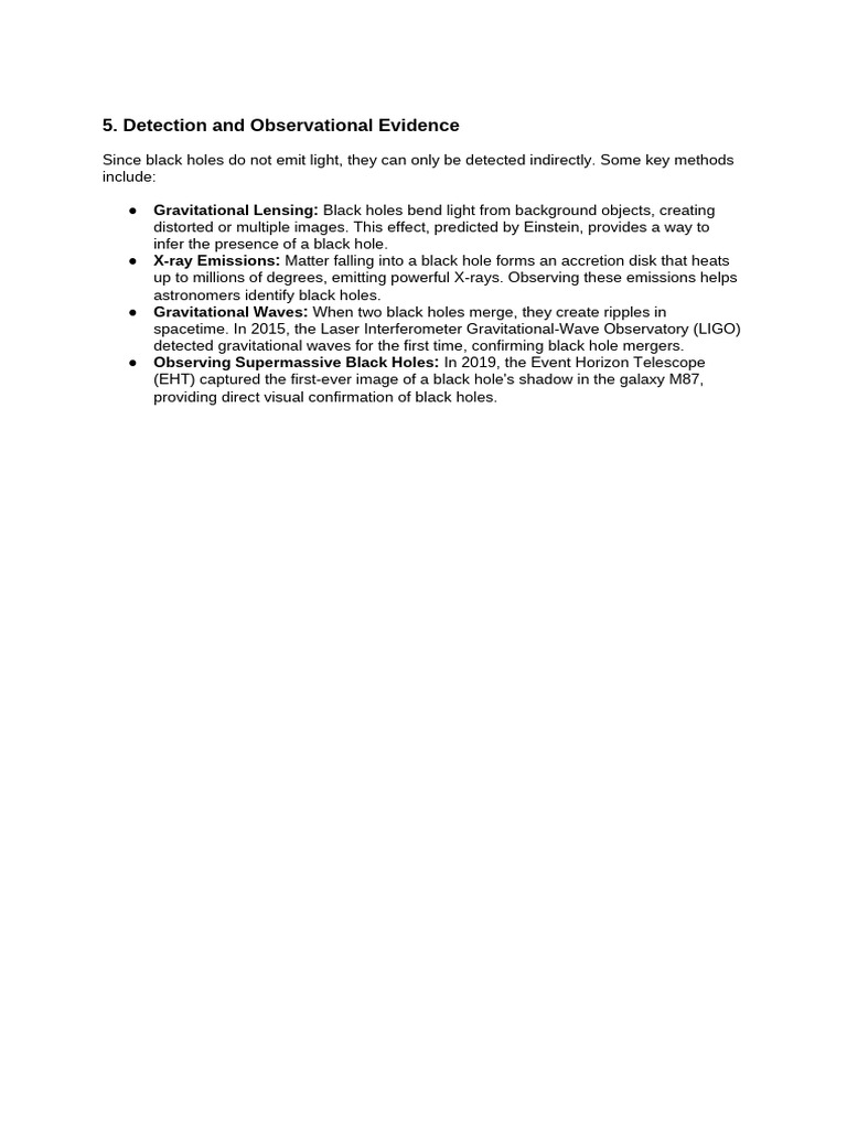 Detection and Observational Evidence | PDF