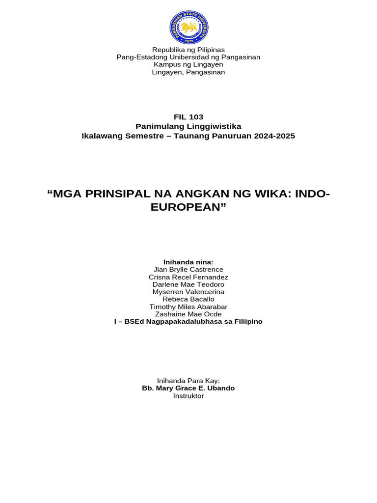 Angkan Written Report | PDF