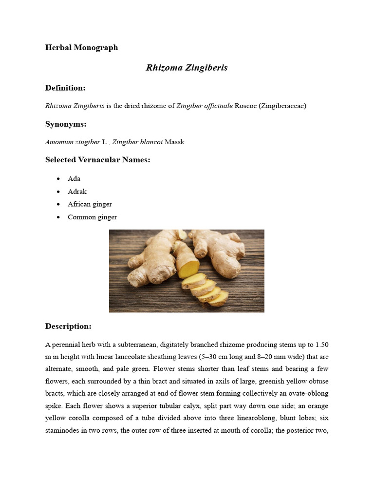 Monograph Example | PDF | Nausea | Vomiting