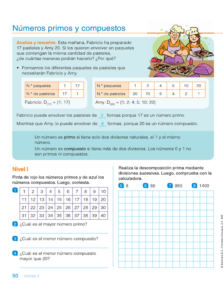 Numeros Primos y Compuesto Sexto | PDF
