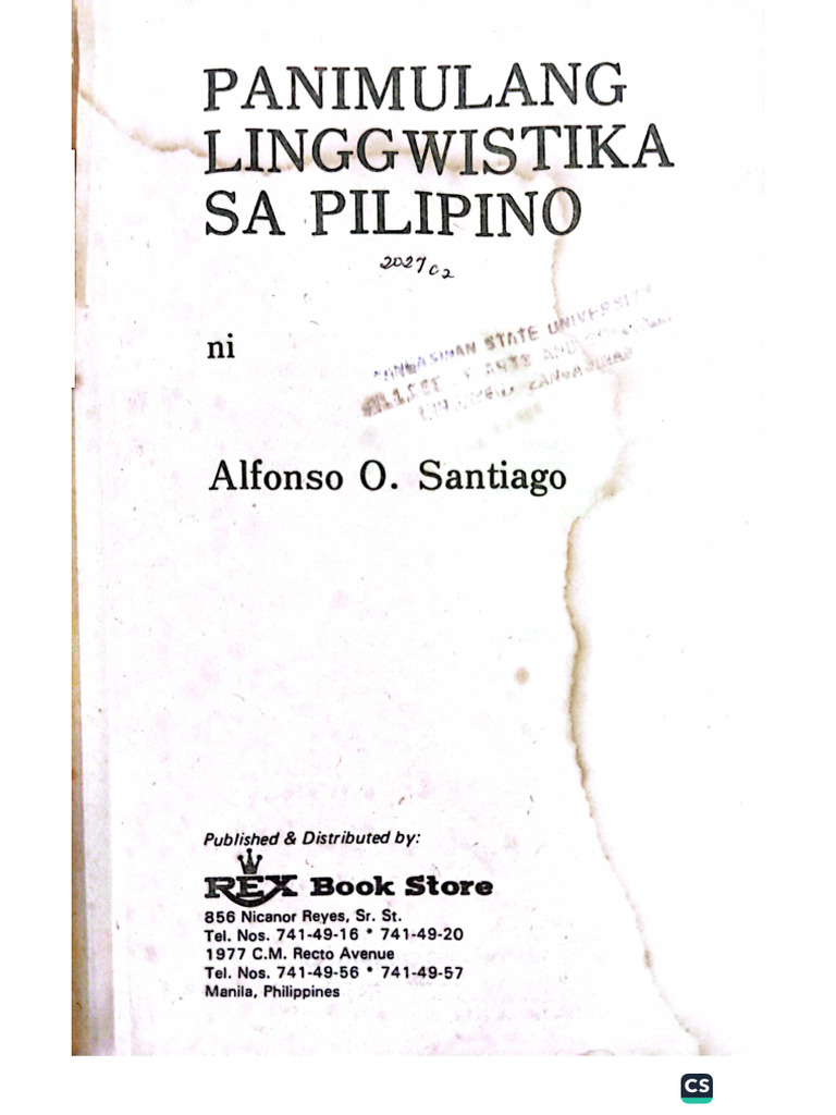 Panimulang Linggwistika | PDF