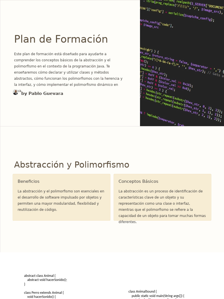 Abstracción y Polimorfismo en Java | PDF | Herencia (Programación Orientada a Objetos ...