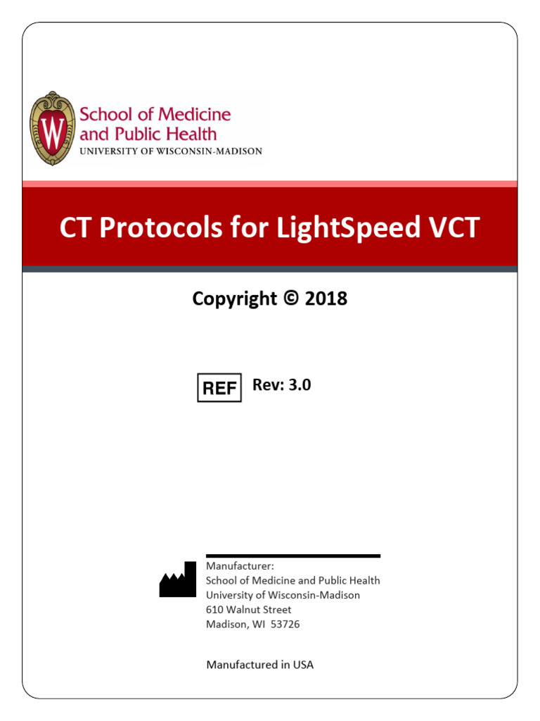 LightSpeed VCT Manual v3.0 1 5 18 | PDF | Ct Scan | Medical Imaging