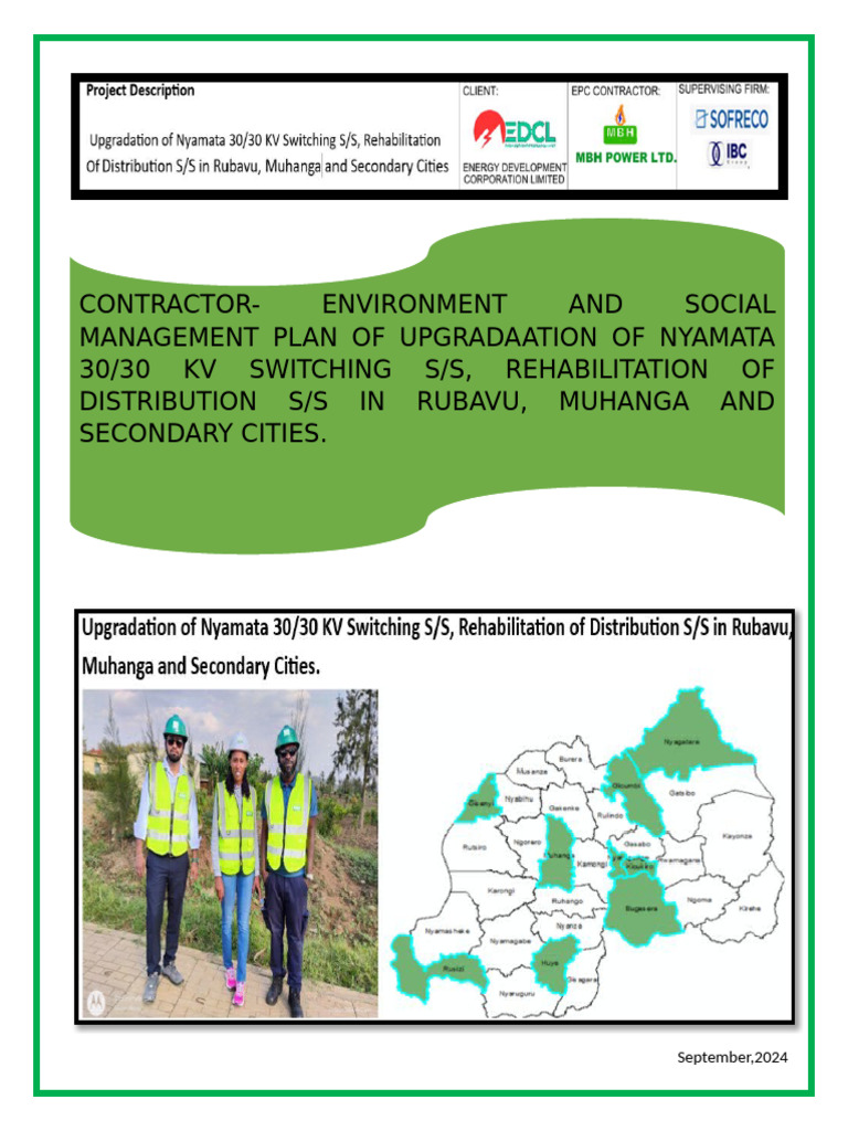 Esmp 17 Substation Nyamata Rwanda | PDF | Environmental Impact ...