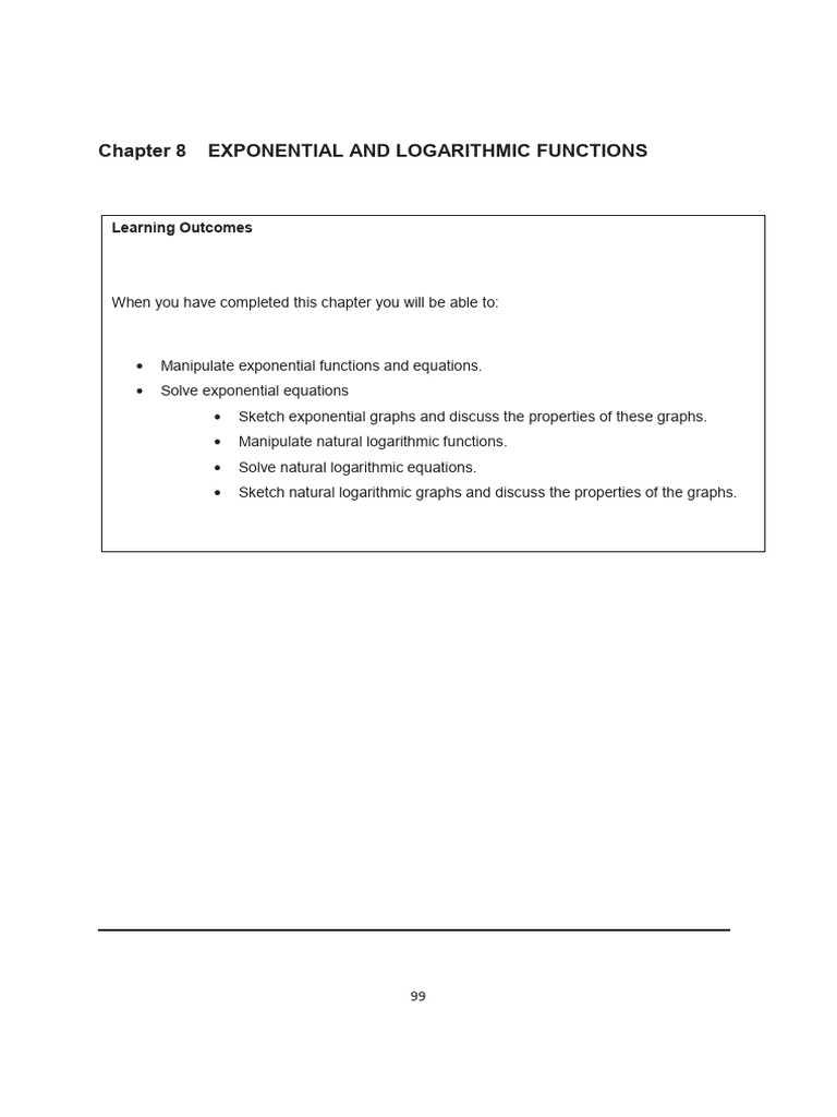 Exponential and Logarithmic Functions | PDF | Exponential Function | Function (Mathematics)