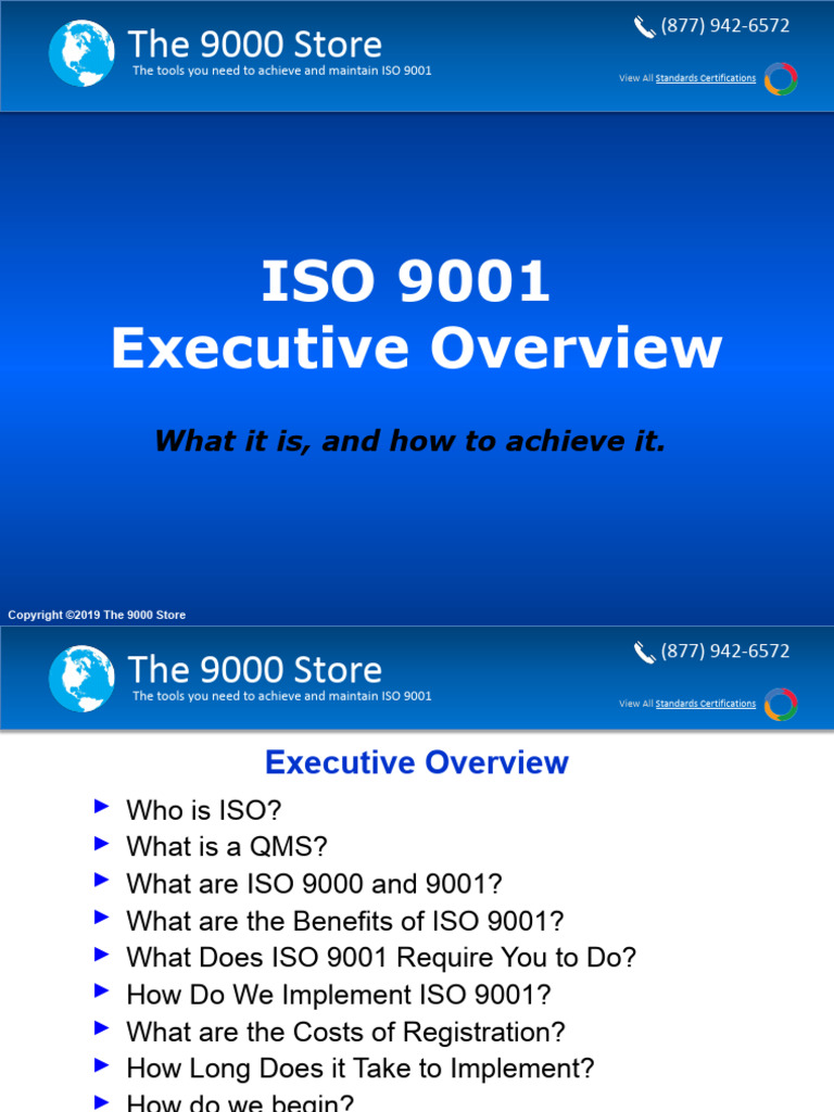 9001-2015 Executive Overview | PDF | Quality Management System | Audit