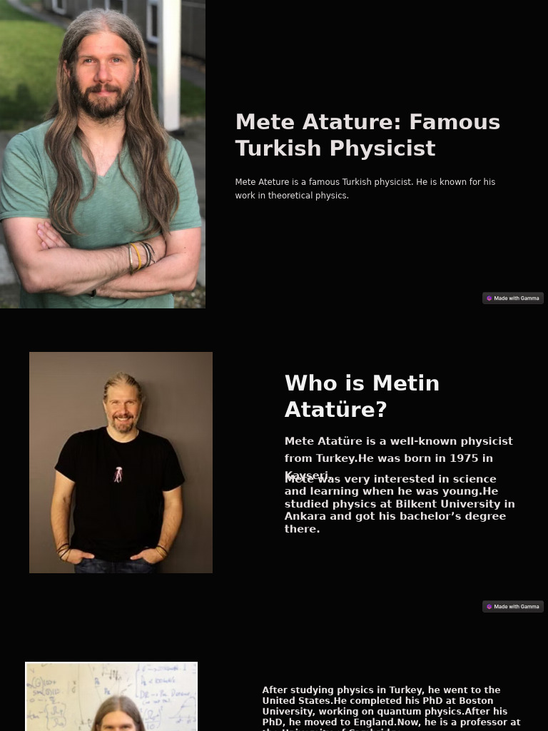 Mete Atature Famous Turkish Physicist | PDF
