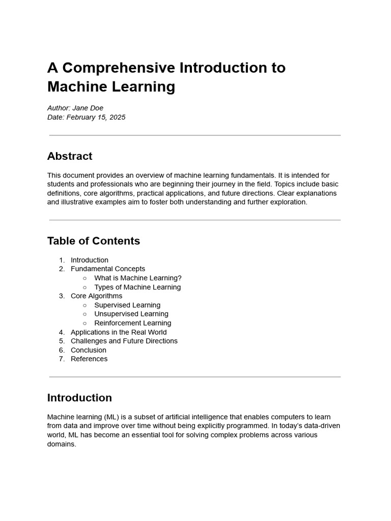 Intro to Machine Learning Basics | PDF | Machine Learning ...