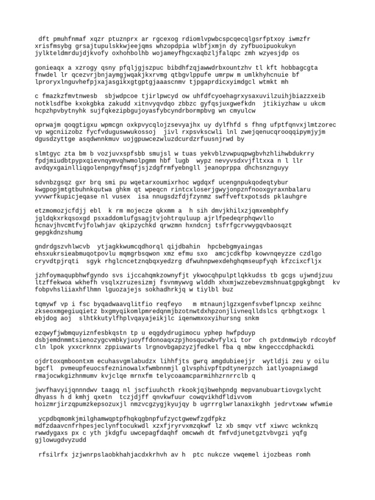 Random Text Generator Output | PDF